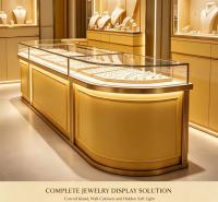 China Customized Wall Mounted Display Case with Built-in LED Lighting System and 50kg Shelf Weight Capacity for sale