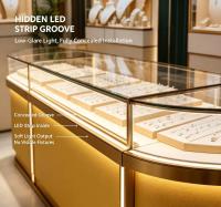 China Customized Wall Mounted Display Case with Built-in LED Lighting System and 50kg Shelf Weight Capacity for sale