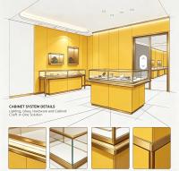 China Customized Wall Mounted Display Case with Built-in LED Lighting System and 50kg Shelf Weight Capacity for sale