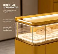 China Luxury Front Showcase Glass Display Showcase With 50kg Per Shelf Front Opening Soft-Close Mechanism And Secure Lock With Key for sale