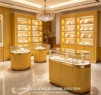 China Luxury Front Showcase Glass Display Showcase With 50kg Per Shelf Front Opening Soft-Close Mechanism And Secure Lock With Key for sale