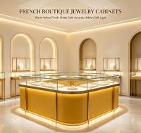 China Luxury Front Showcase with 50kg Per Shelf Capacity, Tempered Glass And Solid Wood Construction, and Precision LED Lighting System for sale