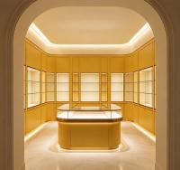 China Customized Wall Mounted Display Case with Adjustable Glass Shelves and Built-in LED Lighting System for sale