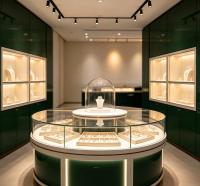 China Customized Overall Dimensions Wall Mounted Display Case with 3 Adjustable Shelves and Top LED Spotlights And Strip Lighting for sale