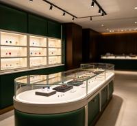 China Customized Overall Dimensions Wall Mounted Display Case with 3 Adjustable Shelves and Top LED Spotlights And Strip Lighting for sale
