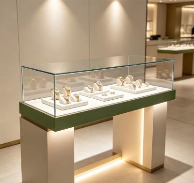 China Wall Mounted Display Case with Top-mounted LED Spotlights Key Lock and Installation Hardware Included for sale