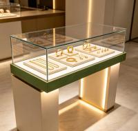 China Wall Mounted Display Case with Top-mounted LED Spotlights Key Lock and Installation Hardware Included for sale