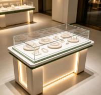 China Wall Mounted Display Case with Top-mounted LED Spotlights Key Lock and Installation Hardware Included for sale