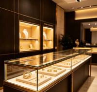China Waterproof Freestanding Island Display Cabinet with Built-In Storage Drawers and Customized Shelf Dimensions for sale