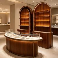 China Built-in Key Lock Jewelry Display Table with Scratch-resistant Finish and Dimmable High-CRI LED Lighting for sale