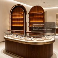 China Built-in Key Lock Jewelry Display Table with Scratch-resistant Finish and Dimmable High-CRI LED Lighting for sale