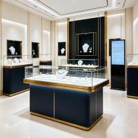 China LED Lighting Upright Display Case with Adjustable Glass Shelves and Tempered Glass Metal Frame for sale