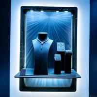 China Luxury Front Showcase with Front Opening Soft Close Mechanism Tempered Glass and Customized Dimensions for sale