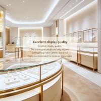 China Eco-Friendly Luxury Front Showcase with Sliding Front Doors and Adjustable Glass Shelves for sale