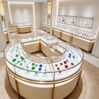 China Eco-Friendly Luxury Front Showcase with Sliding Front Doors and Adjustable Glass Shelves for sale