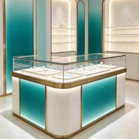 China Durable Stainless Steel Upright Display Case with Built-in LED Strip Lights and Adjustable Glass Shelves for sale