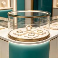 China Durable Stainless Steel Upright Display Case with Built-in LED Strip Lights and Adjustable Glass Shelves for sale