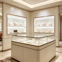 China Wall Mounted Display Case with Built-in High CRI LED Lighting and Powder Coated Finish in Tempered Glass and Aluminum Frame for sale