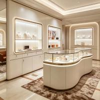 China Wall Mounted Display Case with Built-in High CRI LED Lighting and Powder Coated Finish in Tempered Glass and Aluminum Frame for sale