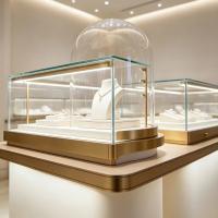 China Wall Mounted Display Case with Built-in High CRI LED Lighting, 3 Adjustable Shelves, and Installation Hardware Included for sale
