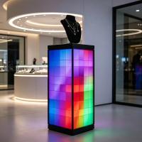 China Luxury Front Showcase with 5 Adjustable Glass Shelves Crafted from Tempered Glass and Solid Wood Featuring LED Lighting for sale