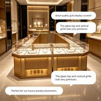 China Luxury Front Showcase with Adjustable Glass Shelves, Tempered Glass And Stainless Steel, and Secure Magnetic Lock for sale