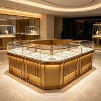China Luxury Front Showcase with Adjustable Glass Shelves, Tempered Glass And Stainless Steel, and Secure Magnetic Lock for sale