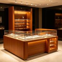 China Customized Shelf Dimensions Upright Display Case with 50 Kilograms Per Shelf Weight Capacity and Tempered Glass Aluminum Frame for sale