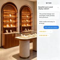 China Ultra Clear Tempered Glass Jewelry Shop Design with Interactive Digital Displays and 12 V Hidden Transformer for Exclusive Jewelry Retail Space for sale