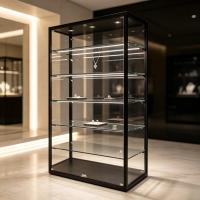 China Freestanding Island Display Cabinet with Museum-Grade Construction, 100% Customizable Modular Layout, and 360° Panoramic Display Effect for sale