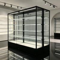 China Freestanding Island Display Cabinet with Museum-Grade Construction, 100% Customizable Modular Layout, and 360° Panoramic Display Effect for sale