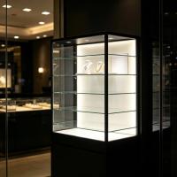 China Freestanding Island Display Cabinet with Museum-Grade Construction, 100% Customizable Modular Layout, and 360° Panoramic Display Effect for sale