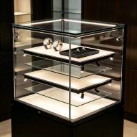 China Freestanding Island Display Cabinet with Museum-Grade Construction, 100% Customizable Modular Layout, and 360° Panoramic Display Effect for sale