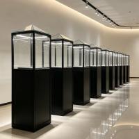 China Built-in LED Strip Lighting Jewelry Display Table with Key Lock Security and 120cm X 60cm X 75cm Dimensions for sale
