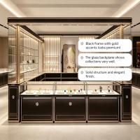 China Elegant Jewelry Boutique Design with Dimmable Lighting System and Shatter-resistant Tempered Glass Featuring 12 V Hidden Transformer for sale