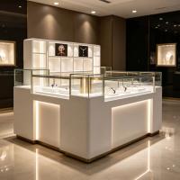 China Luxury Jewelry Store Layout with 7 Days Design Time, 1.1 Cubic Meters Volume, and Shatter-resistant Tempered Glass for sale