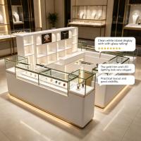 China Luxury Jewelry Store Layout with 7 Days Design Time, 1.1 Cubic Meters Volume, and Shatter-resistant Tempered Glass for sale