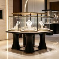 China Customized Dimensions Jewelry Shop Design with LED Spot Lights and 7-Day Design Time for sale