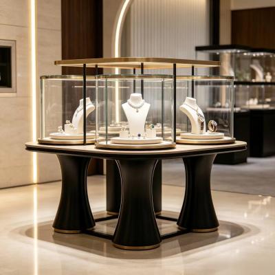China Customized Dimensions Jewelry Shop Design with LED Spot Lights and 7-Day Design Time for sale