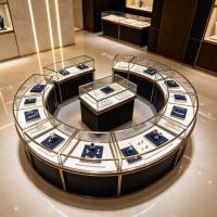 China Direct Made Jewelry Display Organizers with Custom Logo Or Design and Ultra-Soft High-Density Velvet Featuring 4 Tiers Shelves for sale