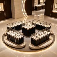 China Direct Made Jewelry Display Organizers with Custom Logo Or Design and Ultra-Soft High-Density Velvet Featuring 4 Tiers Shelves for sale