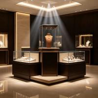 China 7 Days Design Time Jewelry Shop Design with CCTV Cameras And Alarm System and Premium Calacatta Marble for sale