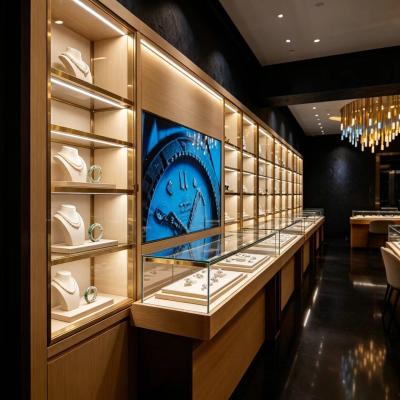 China Customizable Jewelry Display Props with High-Density White Velvet Lining and 18K Gold-Plated Metal Base for sale