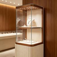 China Upright Display Case with 50 Kilograms Per Shelf Capacity Ventilated Back Panel and Built-in Top High CRI LED Panel for sale