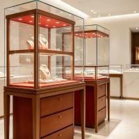 China 24 X 18 X 4 Inches Wall Mounted Display Case with LED Lighting and Customized Item Shape for Indoor Display for sale