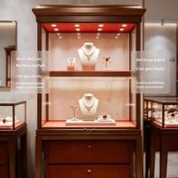 China 24 X 18 X 4 Inches Wall Mounted Display Case with LED Lighting and Customized Item Shape for Indoor Display for sale