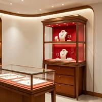 China 24 X 18 X 4 Inches Wall Mounted Display Case with LED Lighting and Customized Item Shape for Indoor Display for sale