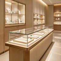 China 24 X 18 X 4 Inches Wall Mounted Display Case With Top LED Spotlights And Strip Lighting And Adjustable Glass Shelves for sale