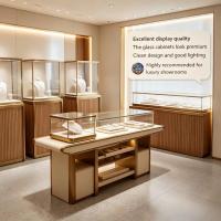China 24 X 18 X 4 Inches Wall Mounted Display Case With Top LED Spotlights And Strip Lighting And Adjustable Glass Shelves for sale