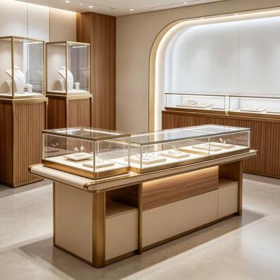 China 24 X 18 X 4 Inches Wall Mounted Display Case With Top LED Spotlights And Strip Lighting And Adjustable Glass Shelves for sale